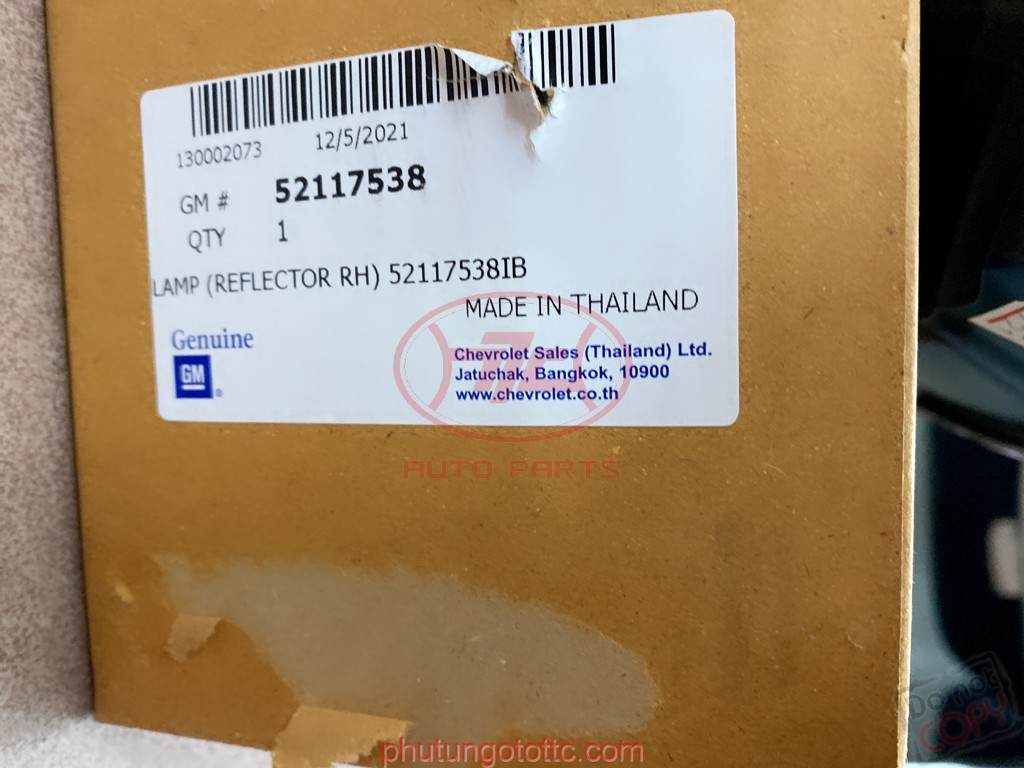 Đèn ba đờ xốc sau Trailblazer (Mã 52117538 - 52048954 - 52117539) chính ...