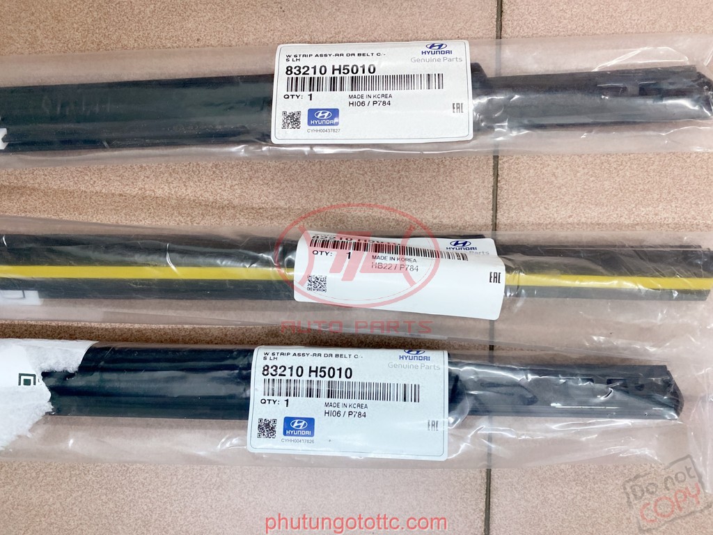 Nẹp chân kính cánh cửa ngoài Accent 2019 (Mã 83210H5010 - 83220H5010 ...