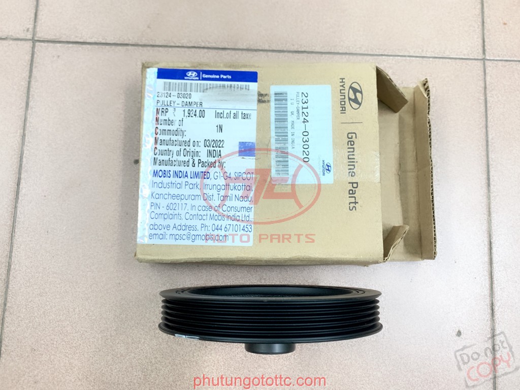 Puly đầu trục cơ Grand I10 2011-2015 1.2 (Mã 2312403021 - 2312403020 ...