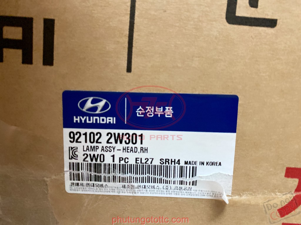 Đèn pha Santafe 2013 (Mã 921012W300 - 921012W301 - 921022W300 ...