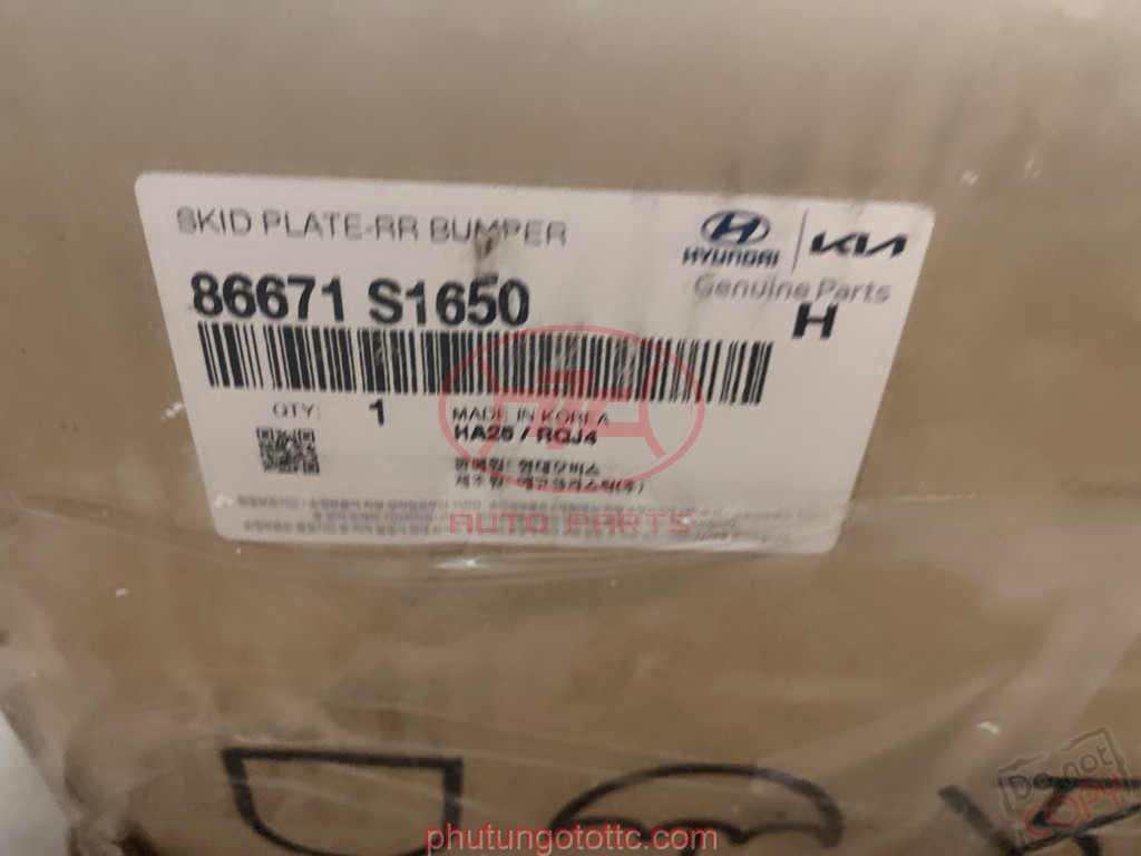 Ốp cản sau dưới Santafe 2021 (Mã 86671S1600 - 86671S1650) chính hãng ...