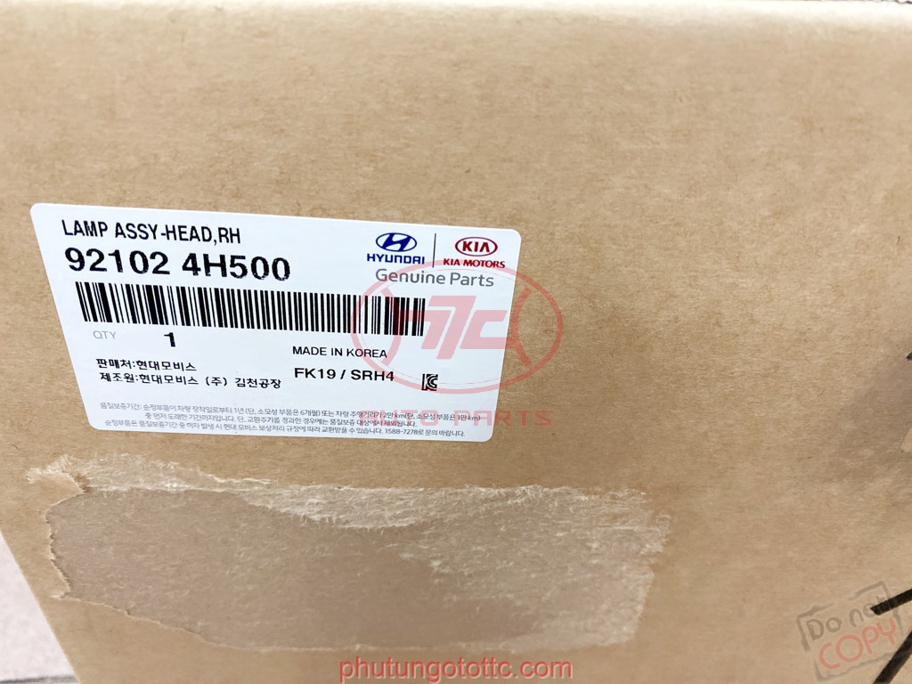 Đèn pha Grand Starex 2018 (Mã 921024H500 - 921014H500) chính hãng - Giá ...