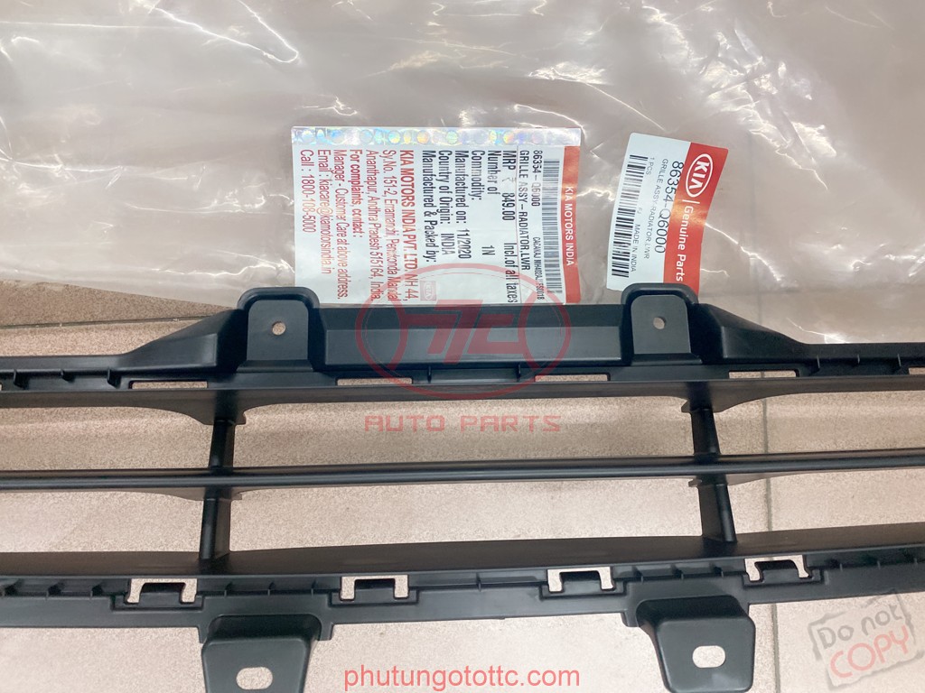 Lưới ba đờ xốc trước trên Seltos (Mã 86354Q6000) chính hãng - Giá tốt 2025