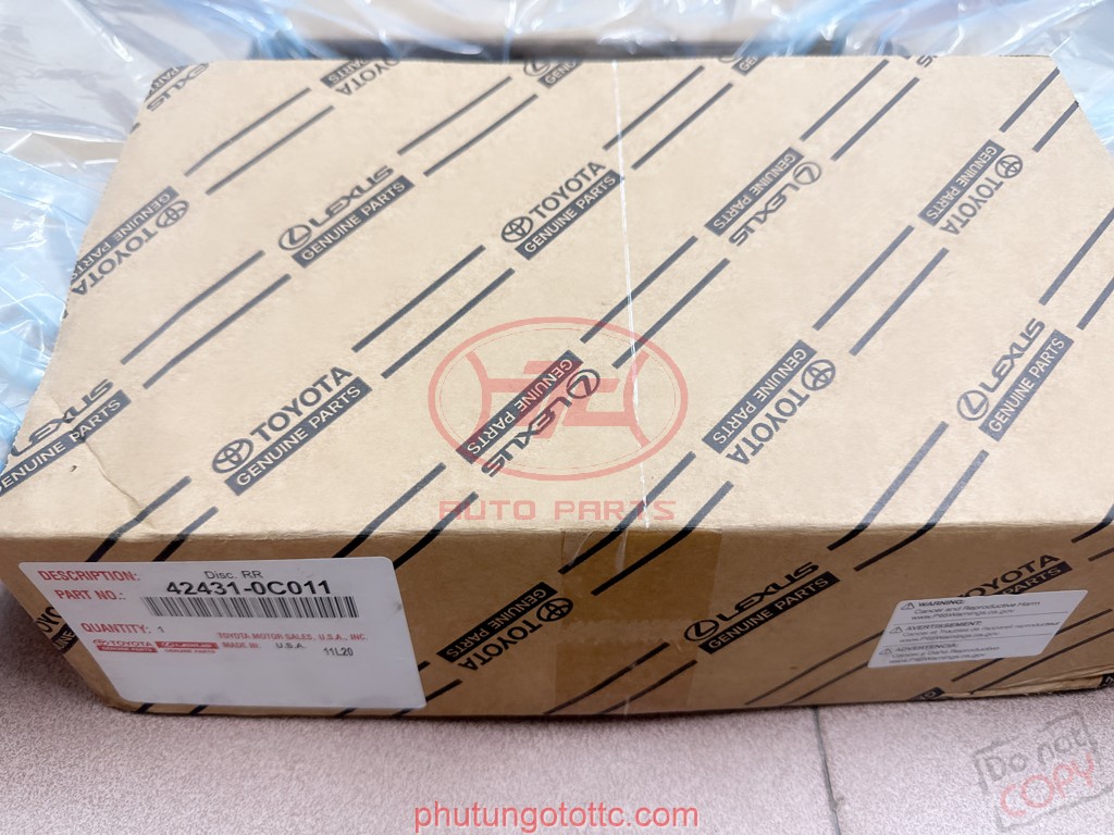 Đĩa phanh trước Lexus LX570 - Land V8 (Mã 424310C011 - 4243160290 ...