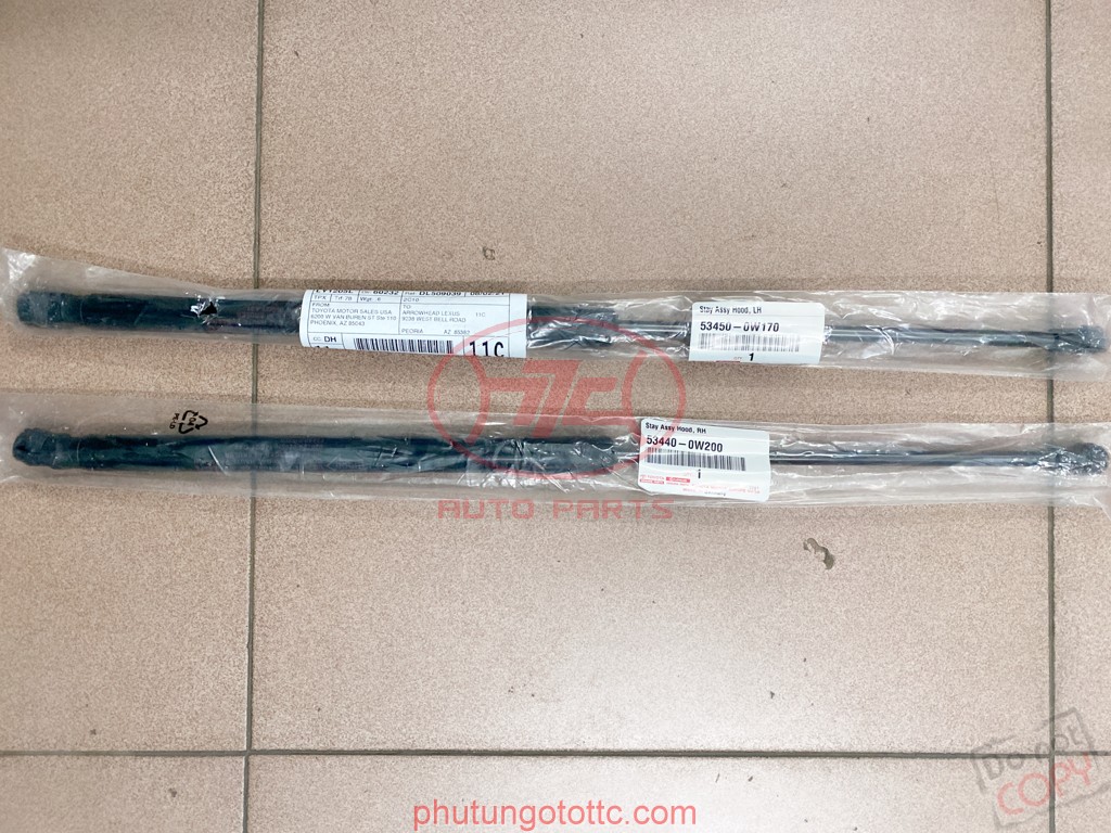 Ty chống ca pô trước RX450H 2010-2014 (Mã 534400W200 - 534500W170 ...