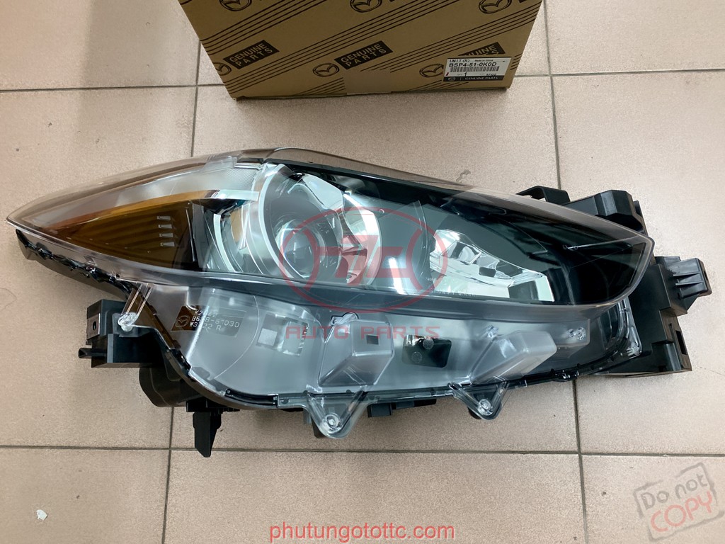 Đèn pha Mazda 3 2018 Hatback không xenon (Mã BSP4510K0D - B63B51030 ...