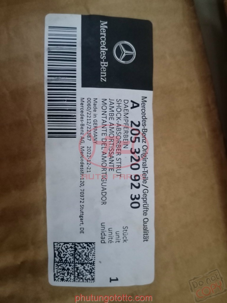 Giảm xóc trước Mercedes C200/C250/C300 W205 (Mã A2053200130 ...