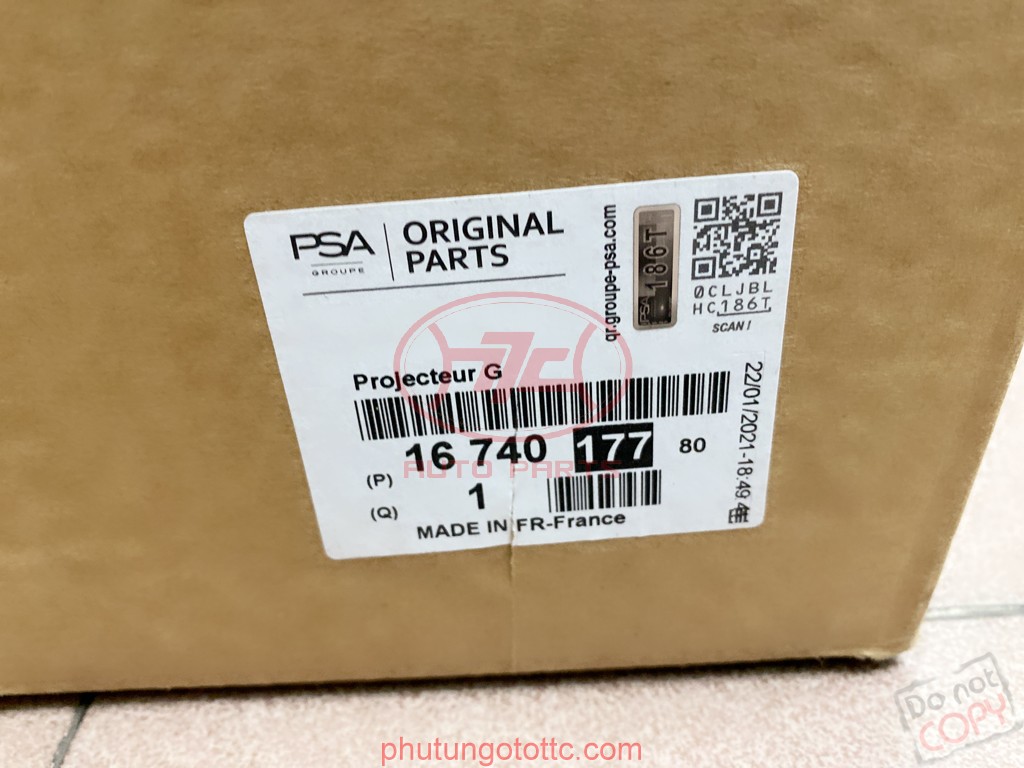 Đèn pha Peugeot 3008 2018 (Mã 1674017780) chính hãng - Giá tốt 2025