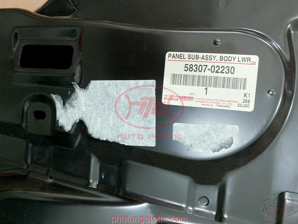 Vách khoang sau cốp hậu Altis (Mã 5830702230) chính hãng - Giá tốt 2025