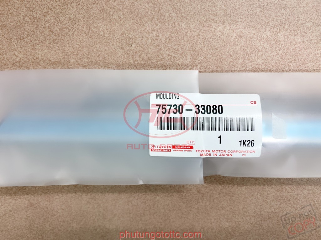 Nẹp chân kính cánh cửa Camry 2.4 3.0 (Mã 7574033080 - 7573033080) chính ...