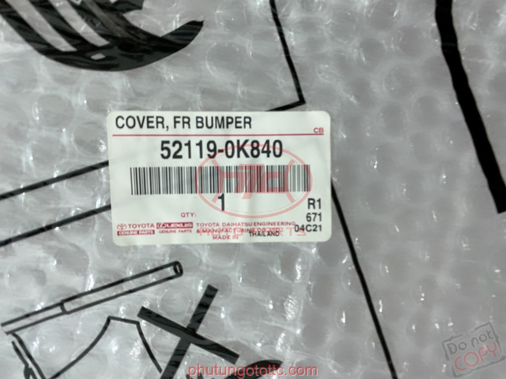 Ba đờ xốc trước Hilux 2015 - 2016 (Mã 521190K840 - 52119 - 0K840) chính ...