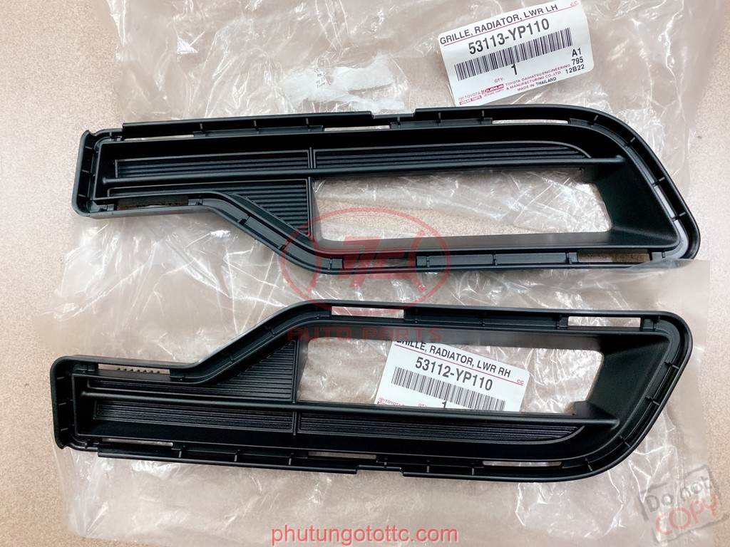 Ốp trên lưới cản trước Hilux 2021 Adventure (Mã 53112YP110 - 53113YP110 ...