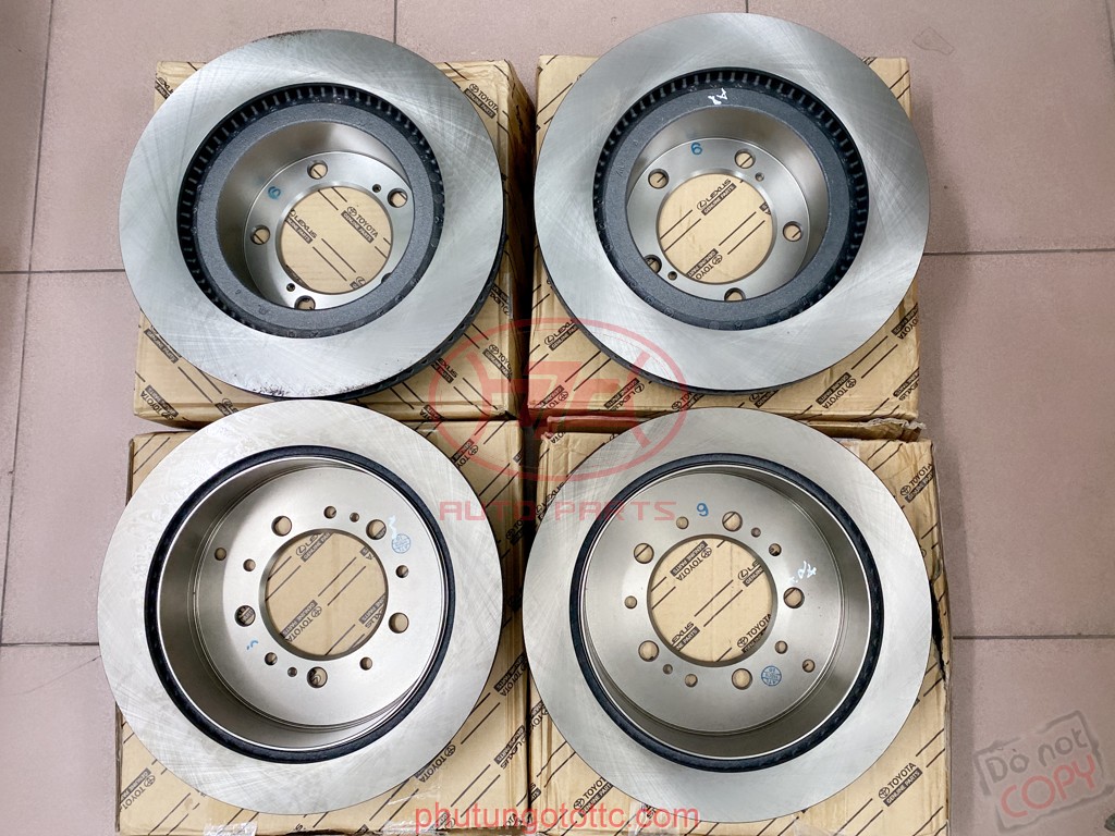 Đĩa phanh trước sau Land V8 - LX570 (Mã 4243160290 - 4351260180) chính ...