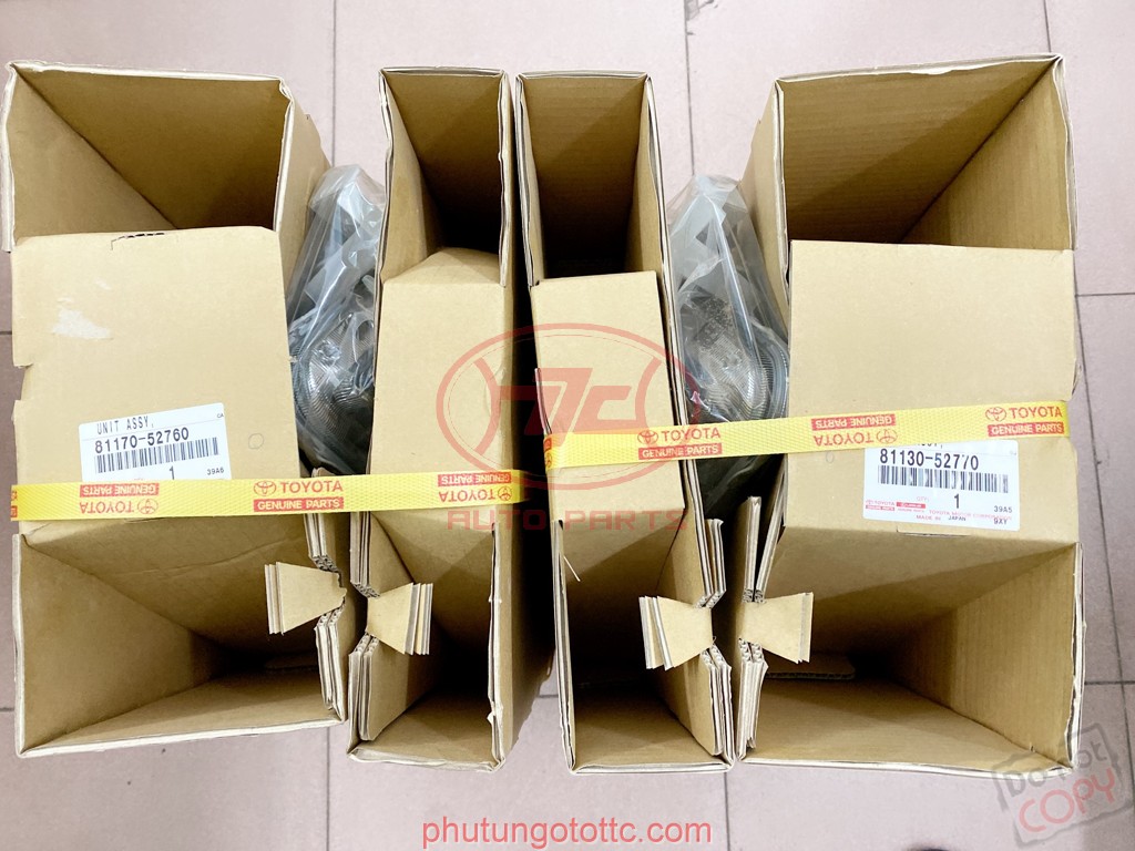 Đèn pha Yaris Sedan (Mã 8117052760 - 8113052770) chính hãng - Giá tốt 2025